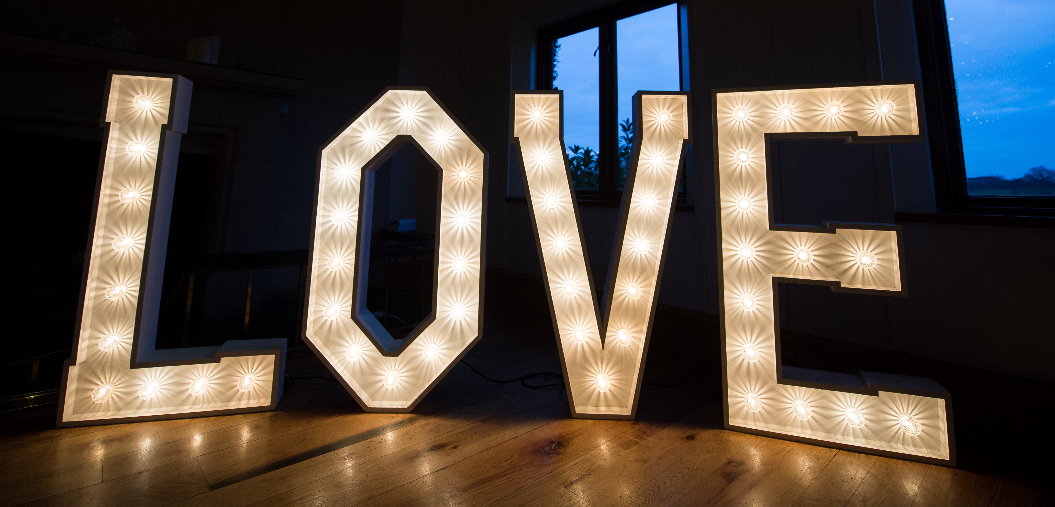 LED Letters create Your Words SLP Event Hire Ltd